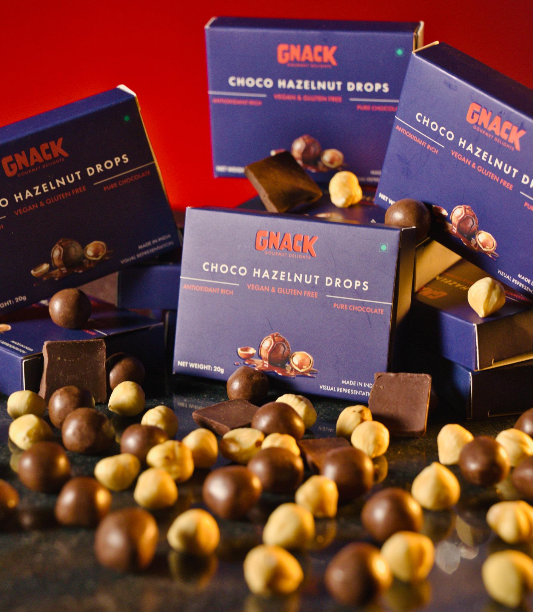 Choco Hazelnut Drops - VEGAN | PURE CHOCOLATE – GNACK